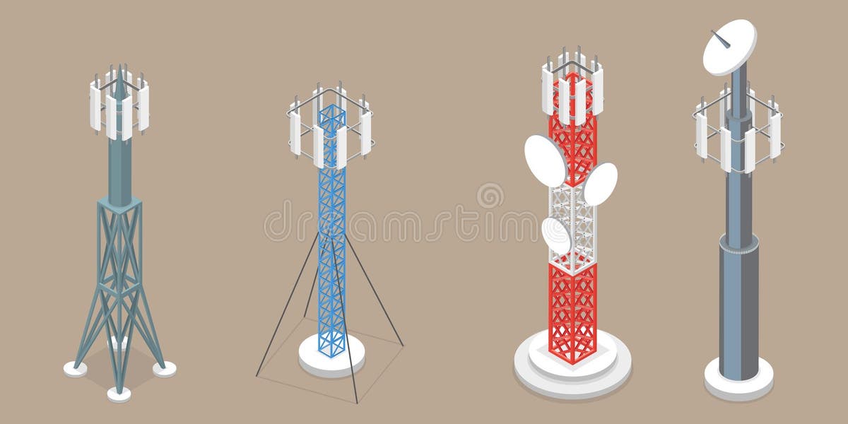 Telecom Towers Stock Illustrations – 629 Telecom Towers Stock ...