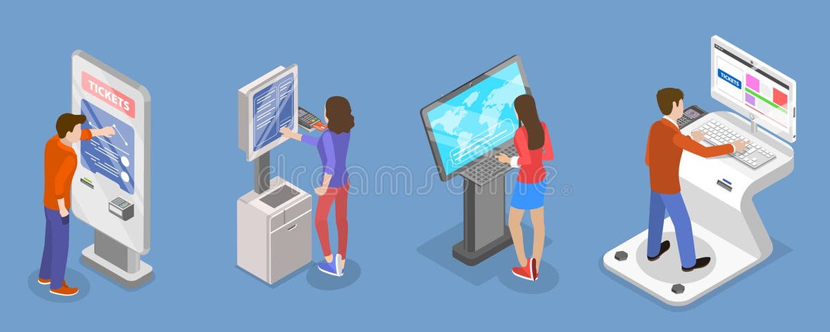 Computer Kiosks Stock Illustrations – 45 Computer Kiosks Stock ...