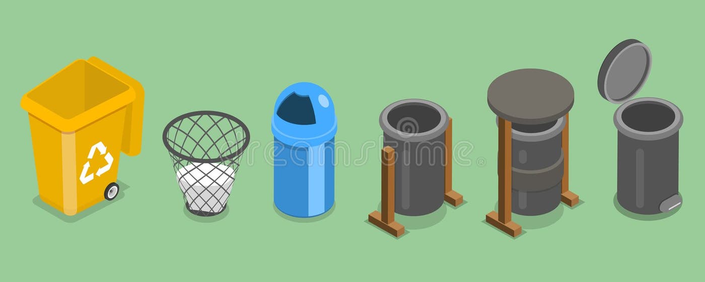 Isometric Trash Stock Illustrations – 8,063 Isometric Trash Stock ...