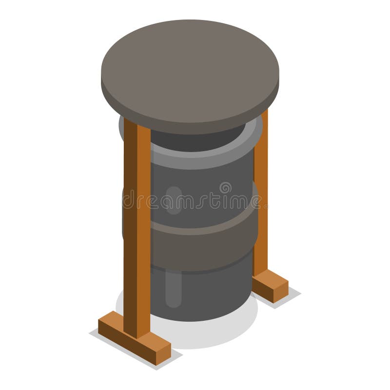 3D Isometric Flat Vector Set of Trash Bins. Item 1 Stock Illustration ...