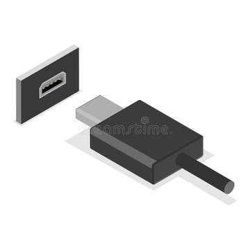 3D Isometric Flat Vector Set of USB Types. Item 3 Stock Vector ...