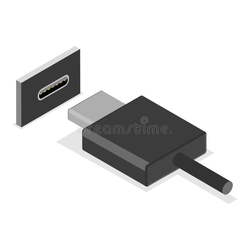 Hdmi Isometric Stock Illustrations – 90 Hdmi Isometric Stock ...