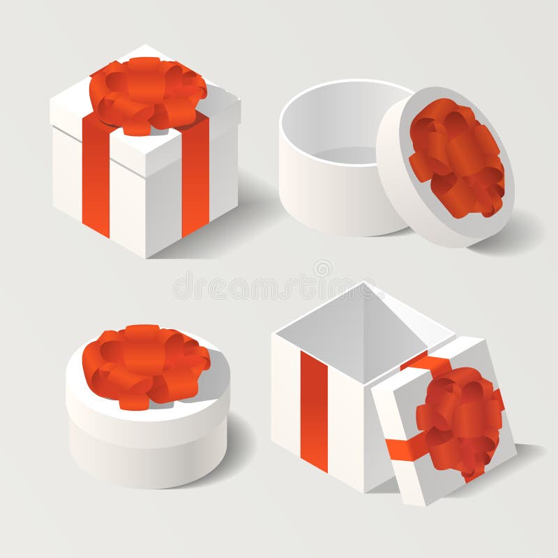 3D isometric gift boxes stock vector. Illustration of crate - 94635427