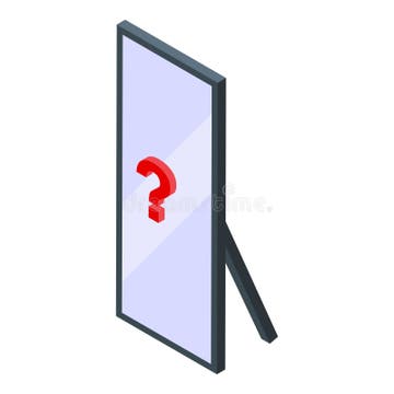 Question Mark Mirror Stock Illustrations – 95 Question Mark Mirror ...