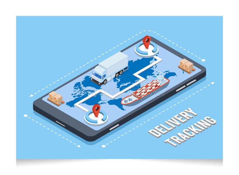 Delivery Maritime Tracking Gps Stock Illustrations – 43 Delivery ...