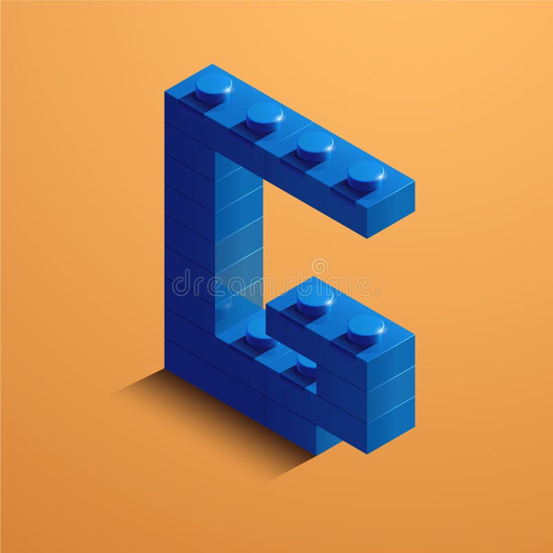 3d Isometric Letter G of the Alphabet. 3d Isometric Plastic Letter from ...