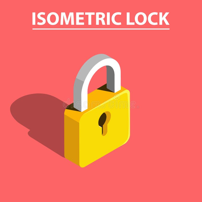 Lock Isometric Stock Illustrations – 21,678 Lock Isometric Stock ...