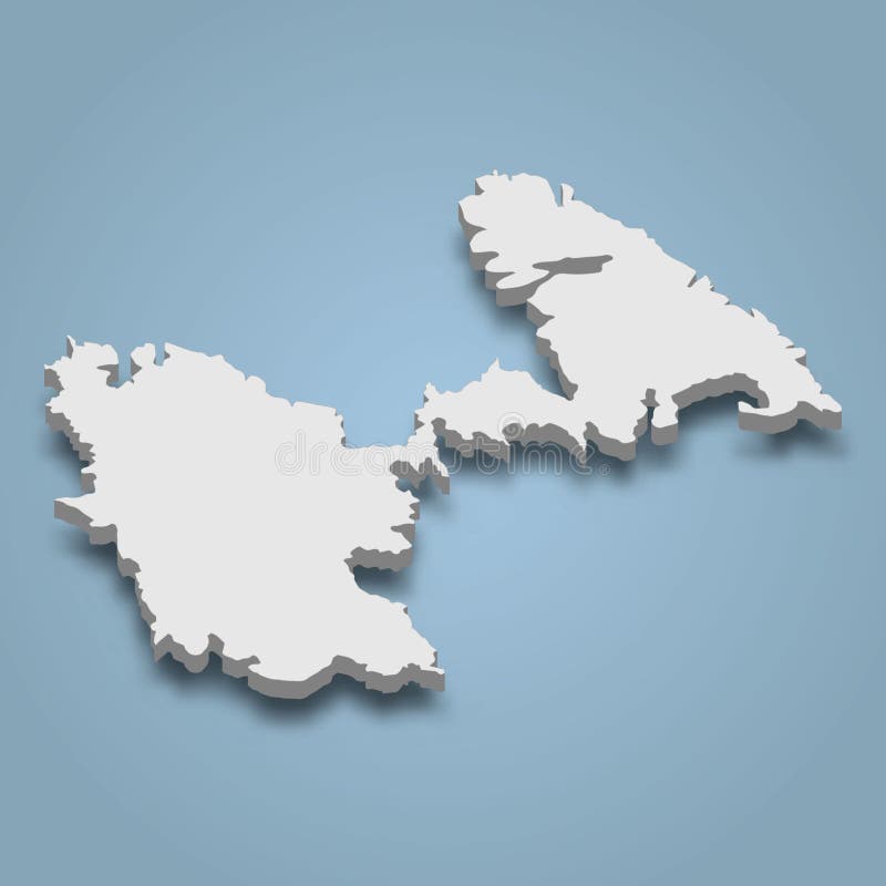 3d Isometric Map of Astypalea is an Island in Dodecanese Archipelago ...