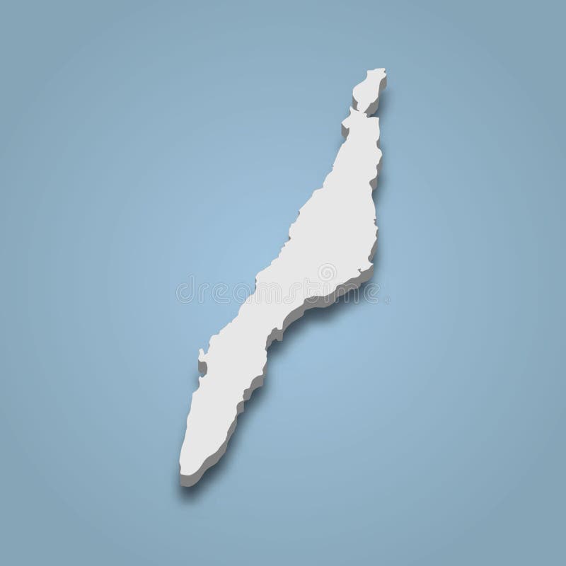 3d Isometric Map of Cebu is an Island in Philippines Stock Vector ...