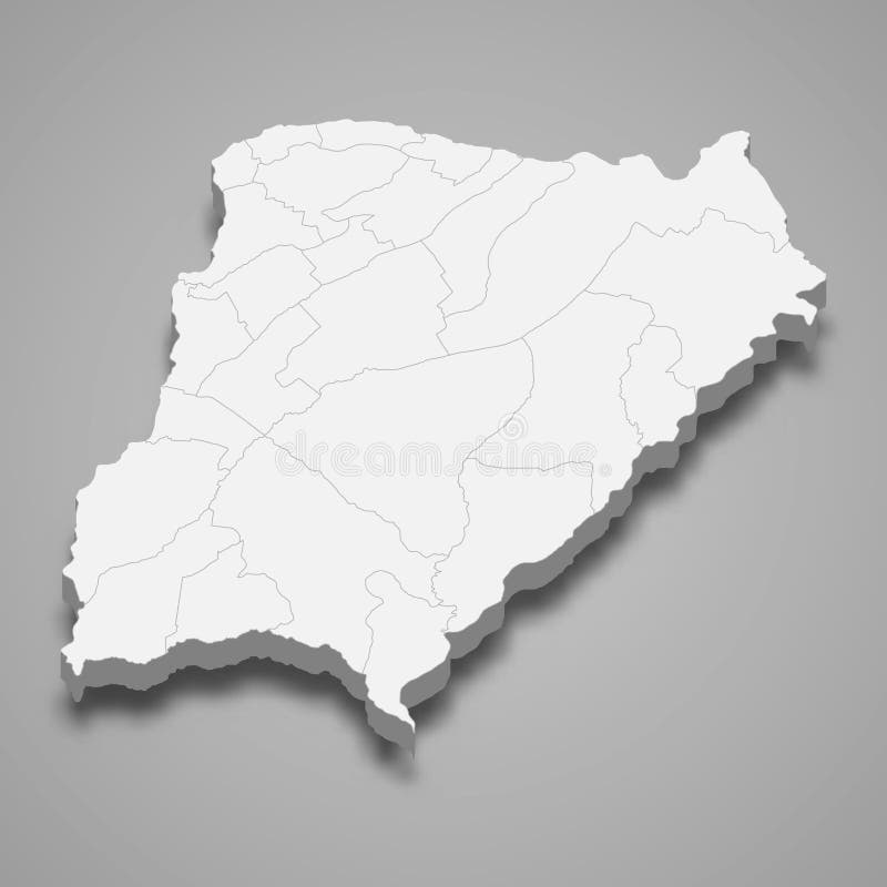 3d Isometric Map of Corrientes is a Province of Argentina Stock ...