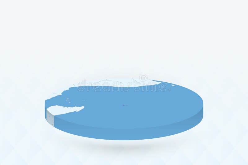 Seychelles Map, Stylish Location Icon with Seychelles Map and Flag ...