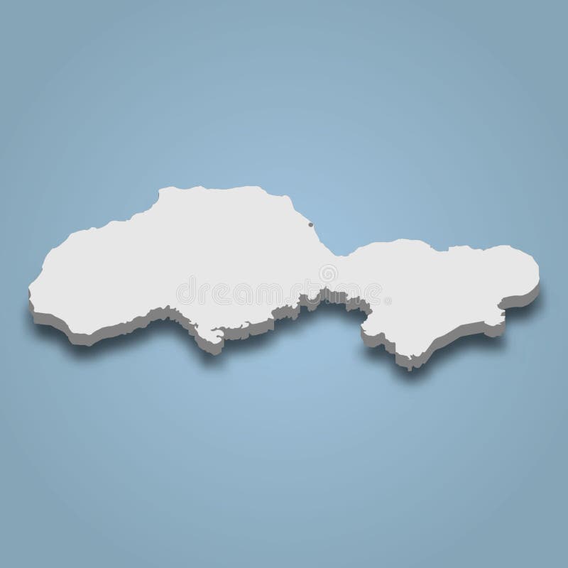 3d Isometric Map of Jolo is an Island in Philippines Stock Vector ...