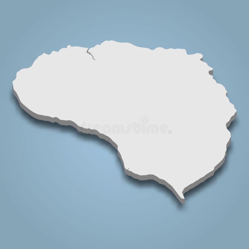 3d Isometric Map of Sibuyan is an Island in Philippines Stock Vector ...
