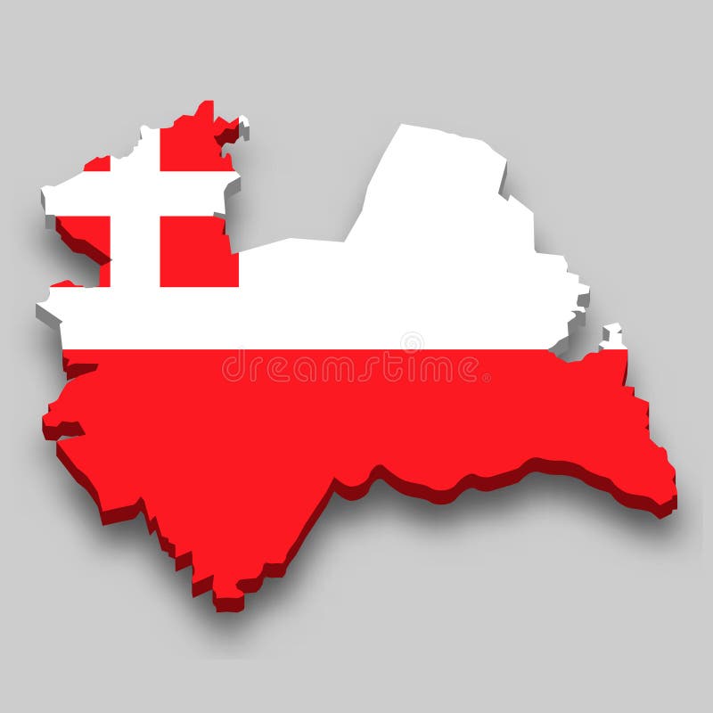 3d Isometric Map of Utrecht is a Region of Netherlands Stock Vector ...