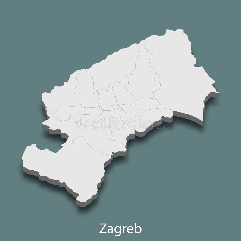 Zagreb Map Stock Illustrations – 2,502 Zagreb Map Stock Illustrations ...