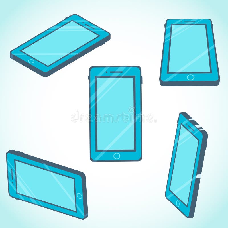 3d Isometric Mobile Phone Design in Flat Style Stock Vector ... 3d Isometric Mobile Phone Design in Flat Style Stock Vector ...