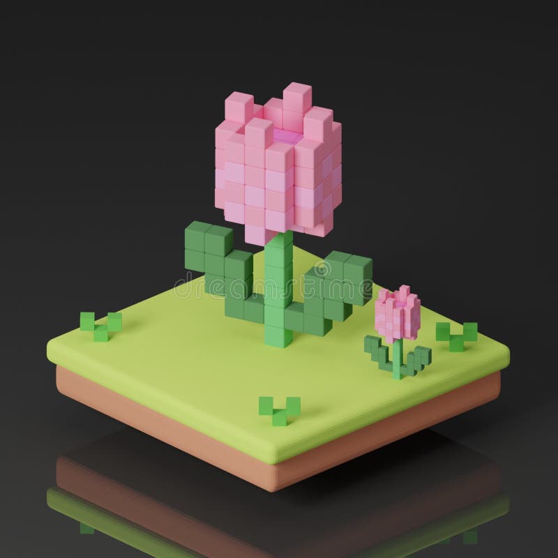 Pixel Art Tulip Stock Illustrations – 213 Pixel Art Tulip Stock ...