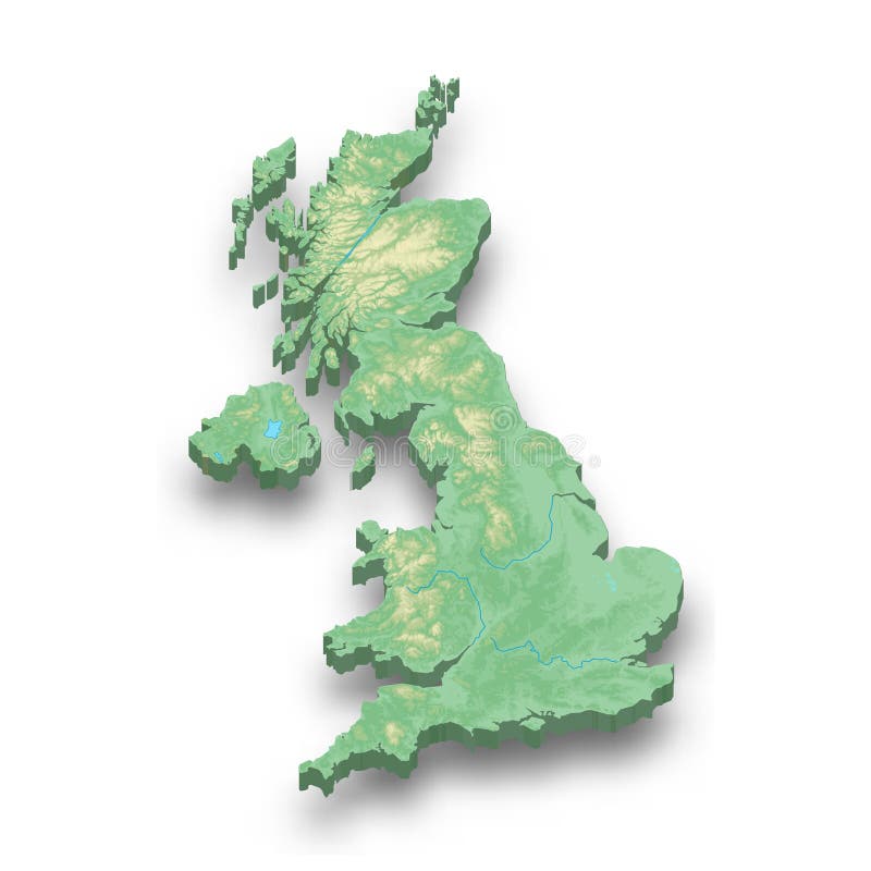 Britain Relief Map Stock Illustrations – 108 Britain Relief Map Stock ...