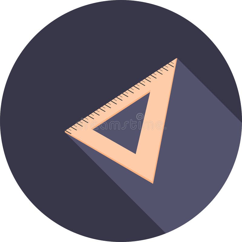 3d Isometric Triangular Ruler in Circle Icon. Isometric Inch and Metric ...