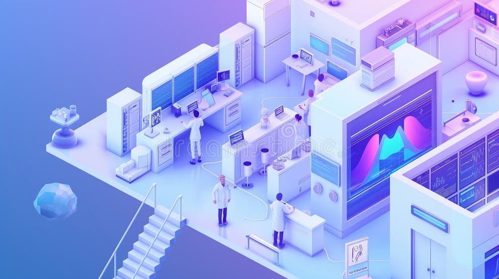 3D Isometric Vector AI Enhancing Clinical Decision Support Systems ...