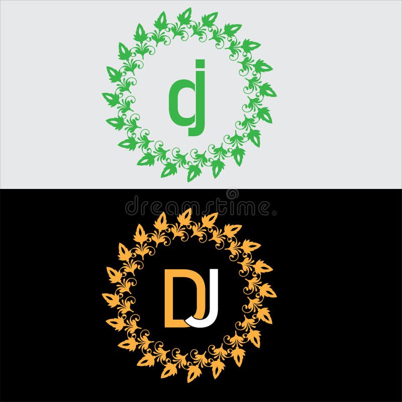 D J Joint Letter Logo Abstract Design Stock Vector - Illustration of ...