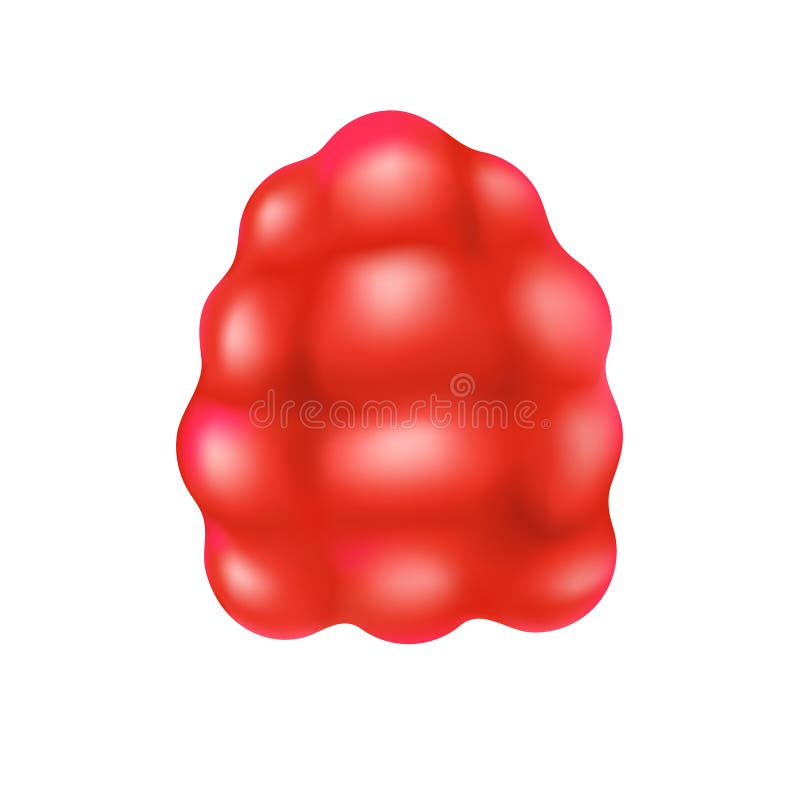 3D Jelly Candy of Red Berry Shape and Raspberry Flavor for Kids Stock ...