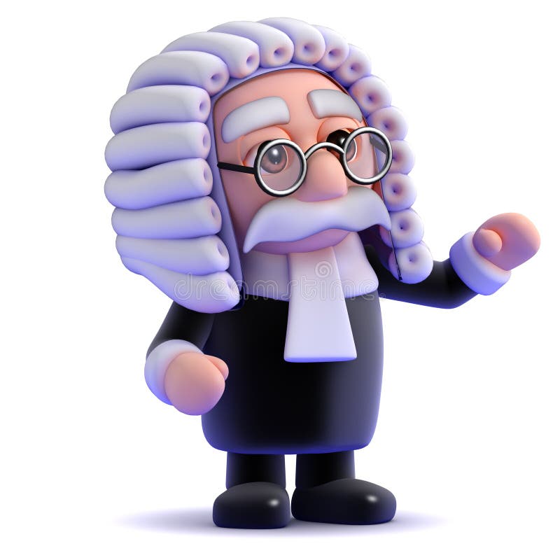 3d Judge reads from a book stock vector. Illustration of civil - 38183259