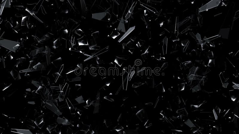 Glass Shattering Exploding Shards Broken 4K Stock Video - Video of ...