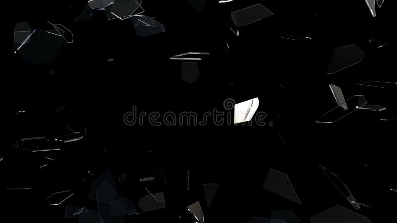 Glass Shattering Exploding Shards Broken 4K Stock Video - Video of ...
