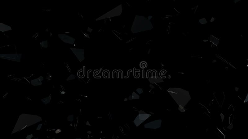 Glass Shattering Exploding Shards Broken 4K Stock Video - Video of ...