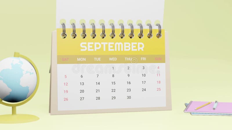 Calendar School Icon Animation Stock Video - Video of design, graphic ...