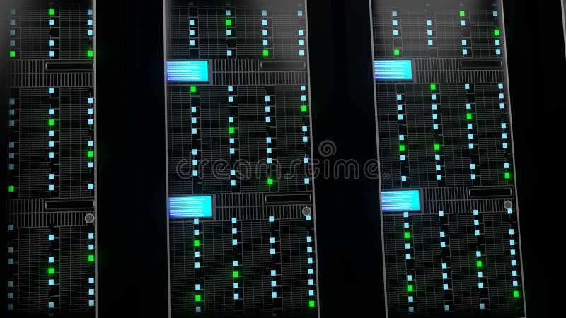 3D 4K Server Room - Data Center - Storage/ Hosting/ Fast Internet ...