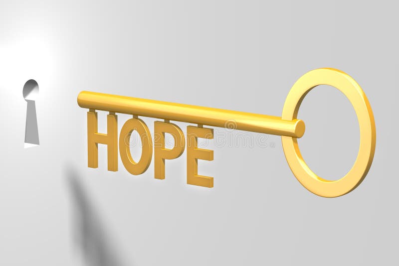 Hope is the Golden Thread that Should Be Woven Stock Vector ...