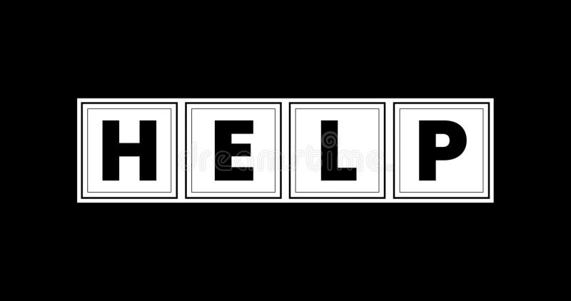 3D Kinetic Typography with Word Help. Animation of Rotating 3D Cubes ...