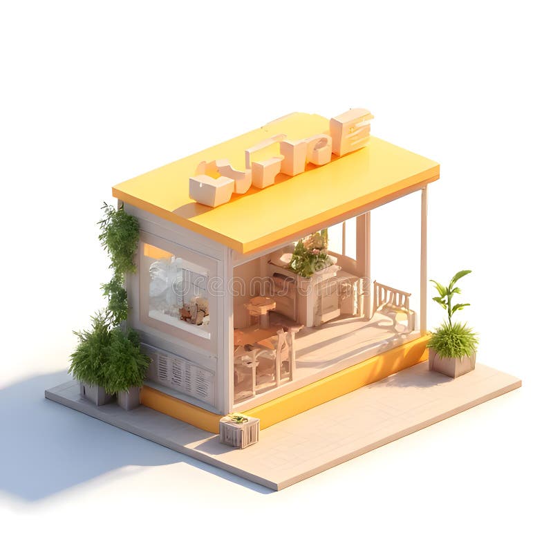 3D Kiosk for Shops, Small Size, Can Be Moved Anytime and Easily Stock ...