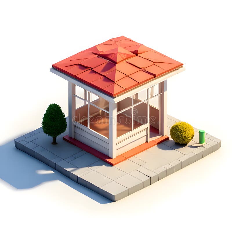 3D Kiosk for Shops, Small Size, Can Be Moved Anytime and Easily Stock ...