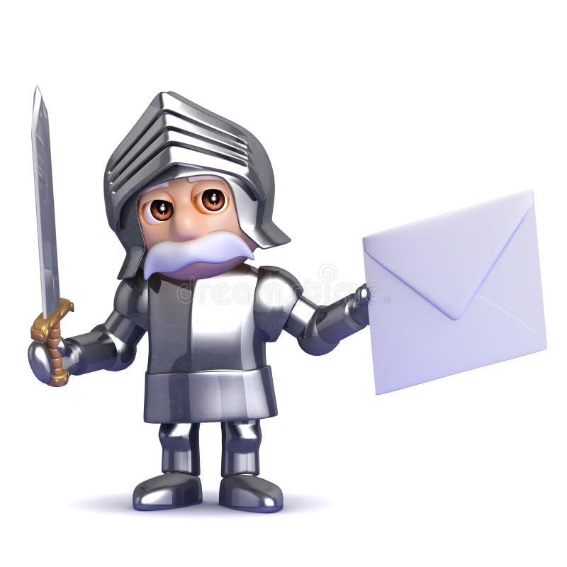 3d Knight mail stock illustration. Illustration of knight - 41662415