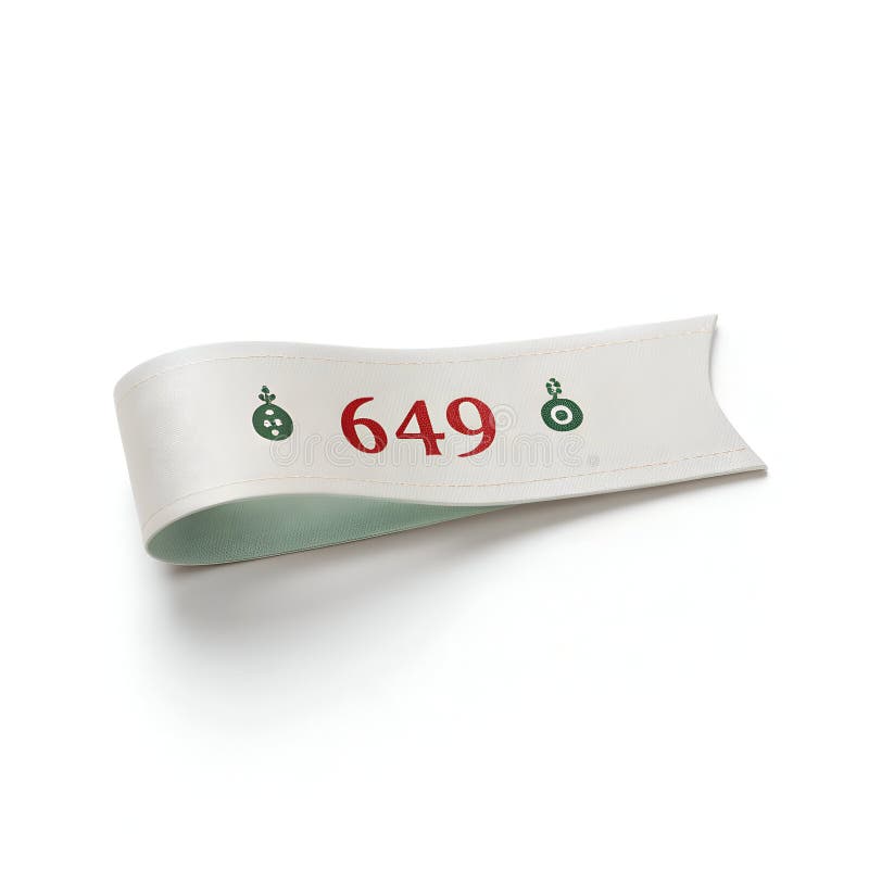 3D Label Ribbon Isolated on White Background Stock Illustration ...