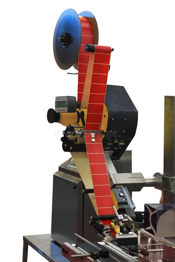 Automated labeling machine stock photo. Image of motion - 15761212