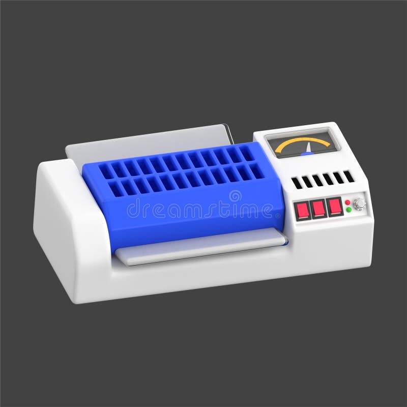3D lamination machine stock illustration. Illustration of machine ...