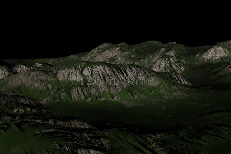 3D Landscape in Motion. Nice 3D Rendering Stock Illustration ...