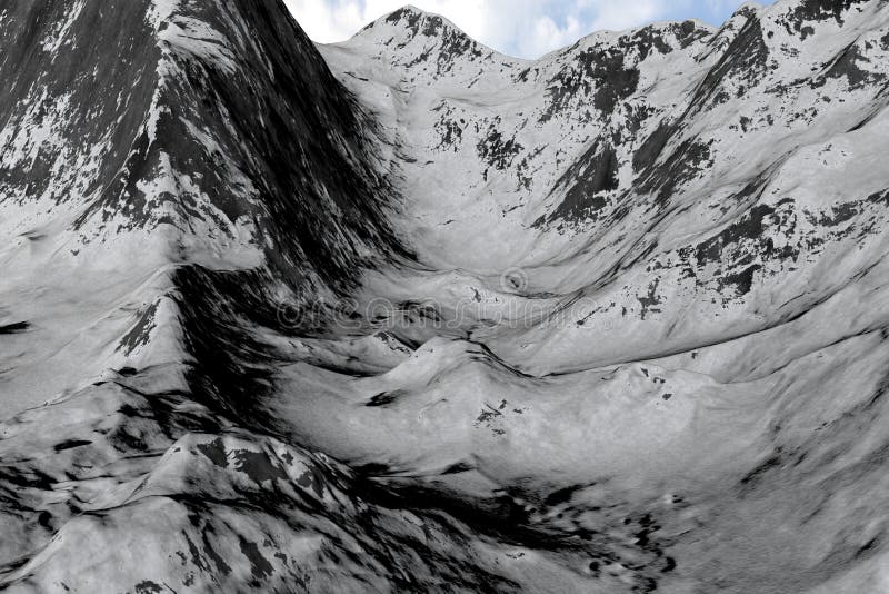 3D Landscape in Motion. Nice 3D Rendering Stock Illustration ...