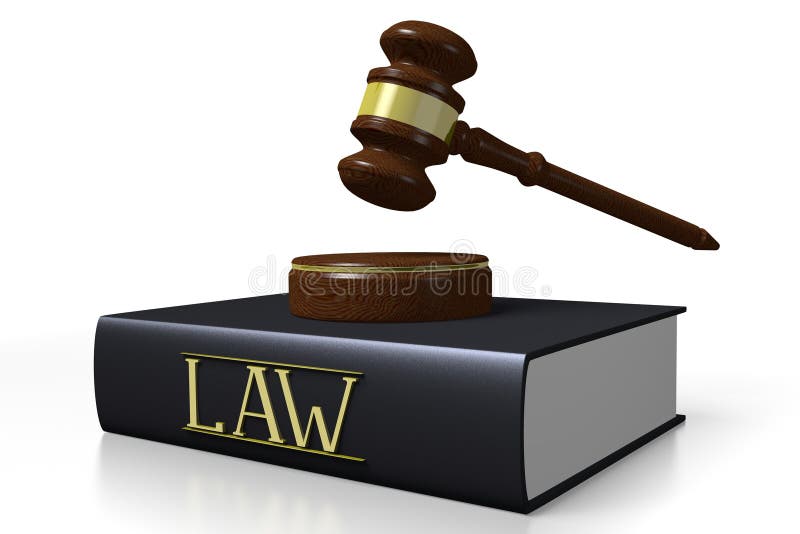 3D Law/ Justice/ Code Concept Stock Illustration - Illustration of ...