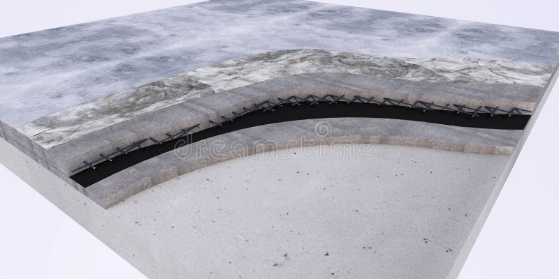 3 D Layered Floor. Isometric Floor Section Layers. Stock Photo - Image ...