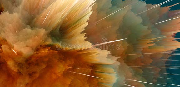 Explosion Dramatic in Layer Stock Illustration - Illustration of effect ...