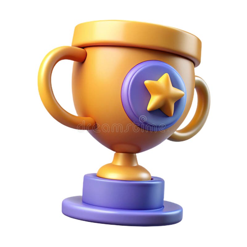 3D Leaderboard Trophy Icon stock photo. Image of leaderboard - 359739278