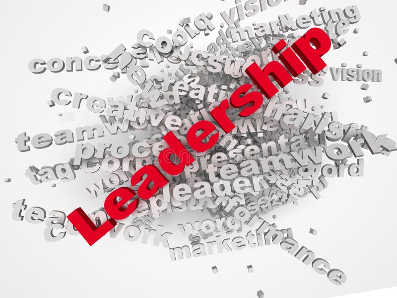 Leadership Word Cloud stock vector. Illustration of responsibility ...