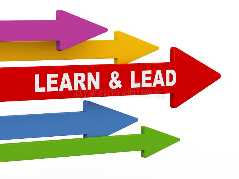 3d learn and lead arrow stock illustration. Illustration of learning ... 3d learn and lead arrow stock illustration. Illustration of learning ...