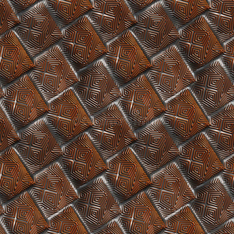 3D Leather Seamless Background Tile Stock Illustration - Illustration ...