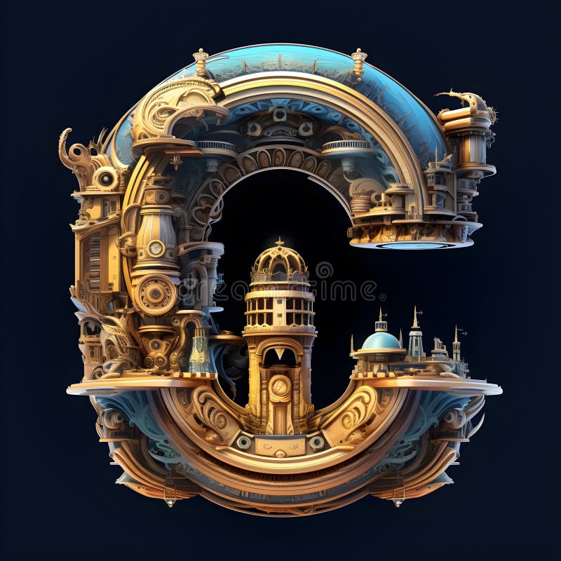 3d Letter C Building Texture Cityscape Concept, Ai Generative Stock ...